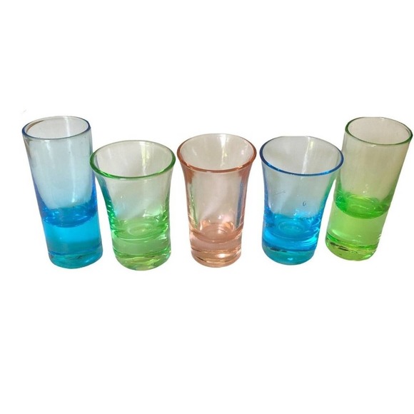 Vintage | Dining | Vintage Multi Colored Rainbow Pride Shot Saki ...